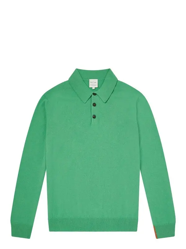 Paul Smith Cashmere Polo Sweater - Green