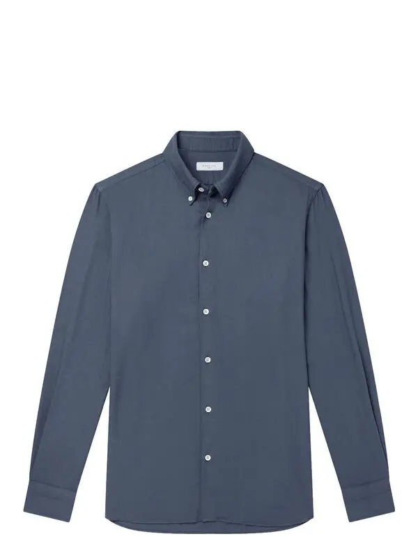 Boglioli Button-down Collar Twill Shirt - Gray
