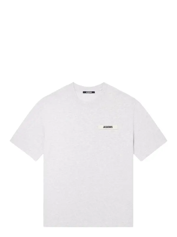 Jacquemus Logo-appliquéd Cotton-jersey T-shirt - Gray