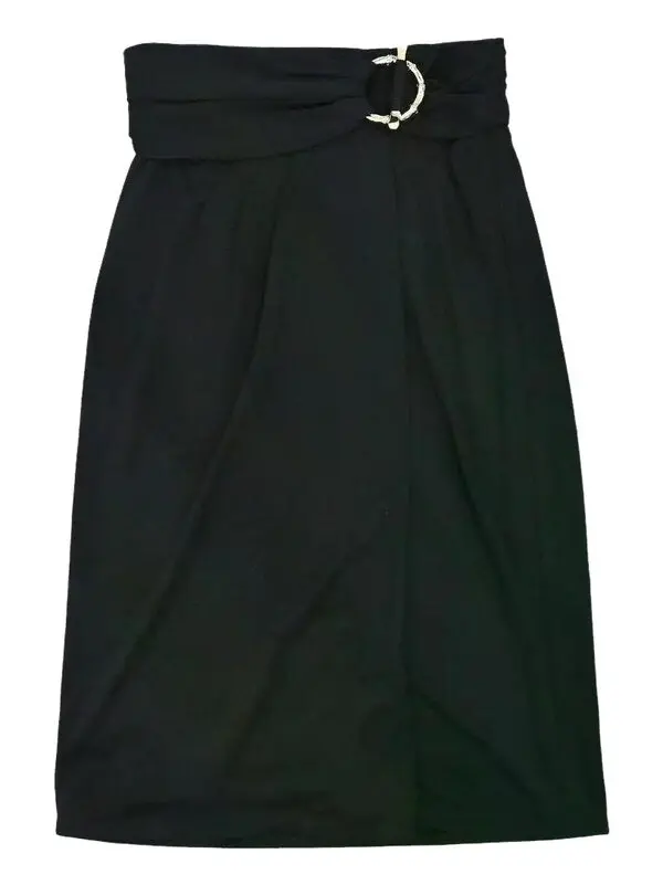 Gucci Bamboo-ring Gathered Midi Skirt - Black