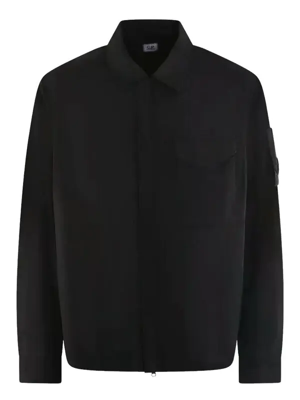 C.P. COMPANY Lens-detail Flap-pocket Overshirt - Black