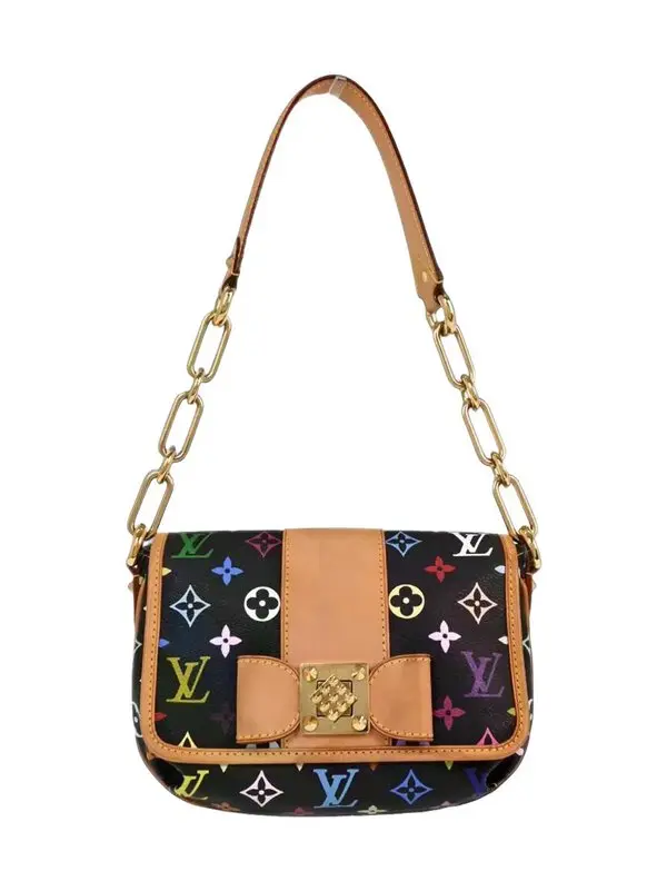 LOUIS VUITTON Monogram Multicolor Patty Shoulder Bag - Black