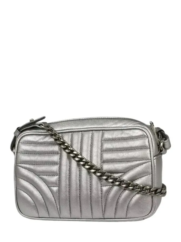 Prada Diagramme Shoulder Bag - Silver