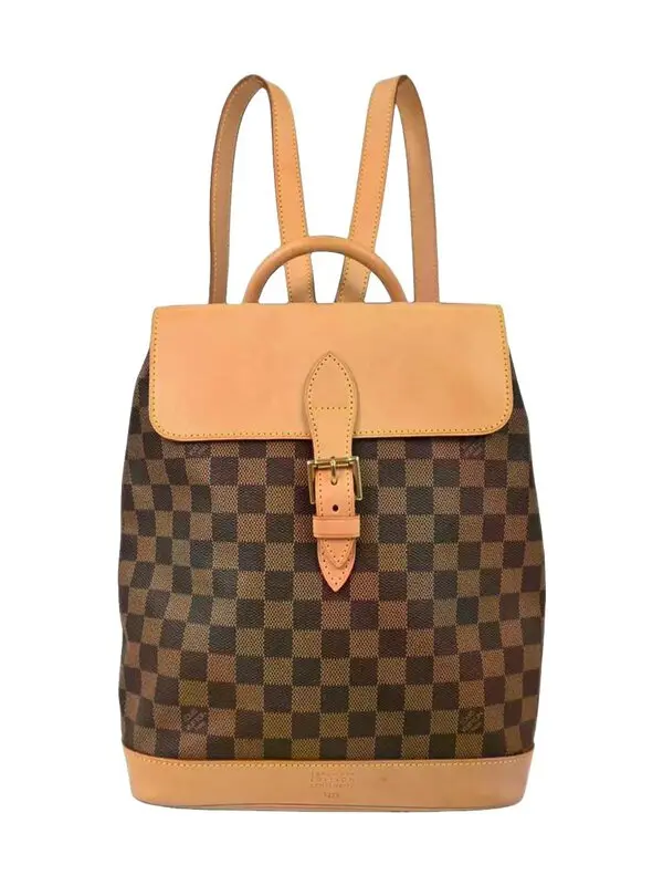 LOUIS VUITTON 1996 Damier Soho Arlequin Backpack - Brown