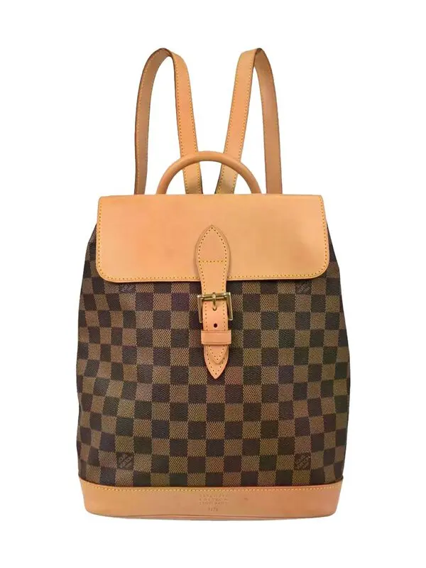 LOUIS VUITTON 1996 Damier Soho Arlequin Backpack - Brown