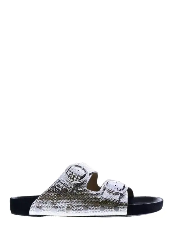 Isabel Marant Étoile Lennyo Studded Sandals - Silver