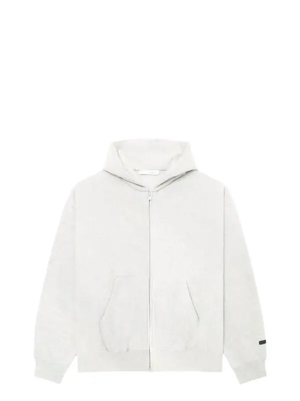 Fear Of God Classic Logo-print Zip-up Hoodie - Grey