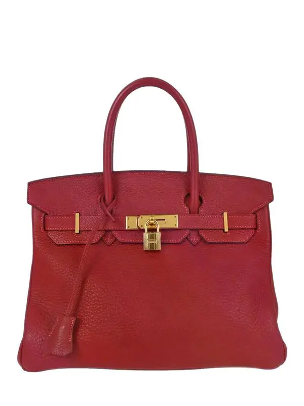 Hermès 2005 Birkin 30 Tote Bag - Red