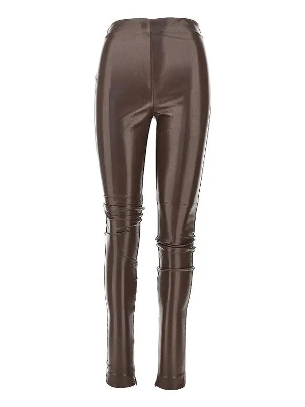Andamane New Holla' Vegan Leather Leggings - Brown