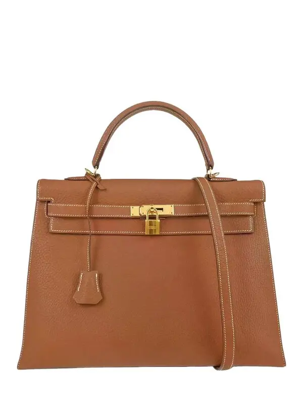 Hermès 2007 Kelly 35 Sellier Tote Bag - Brown