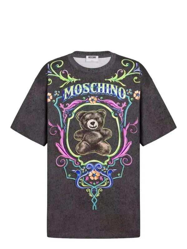 Moschino Teddy Bear Graphic-print T-shirt - Grey