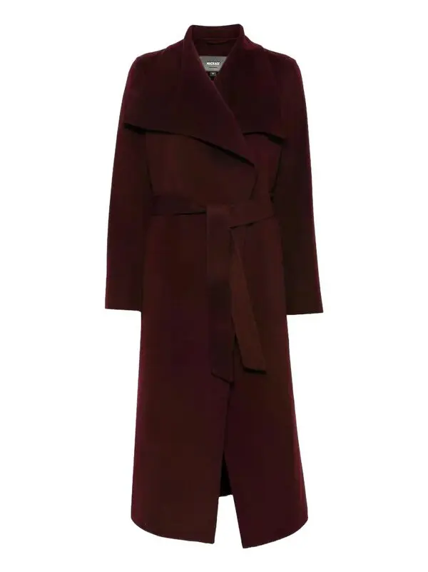 Mackage Mai Belted Wool Coat - Red