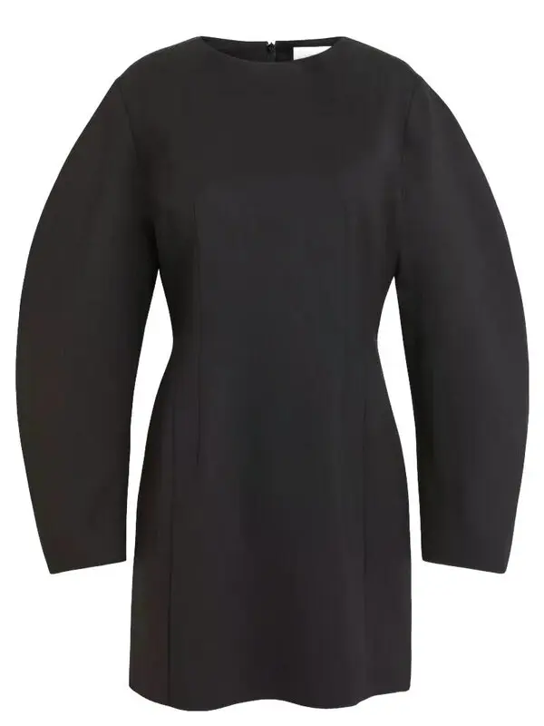 P.a.r.o.s.h Balloon-sleeve Mini Dress - Black
