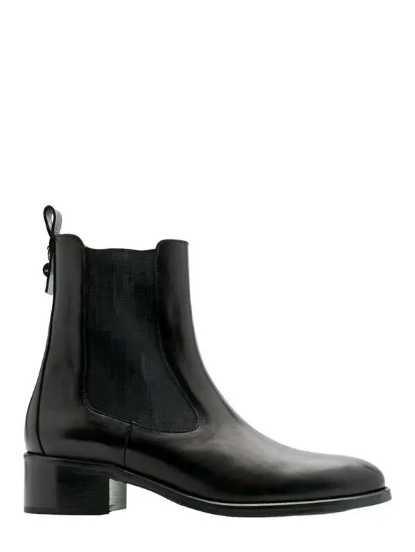 Lottusse 1877 Pina Leather Chelsea Boots - Black
