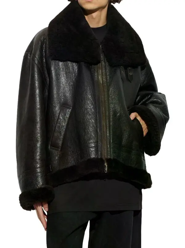 Balenciaga High Collar Jacket - Brown