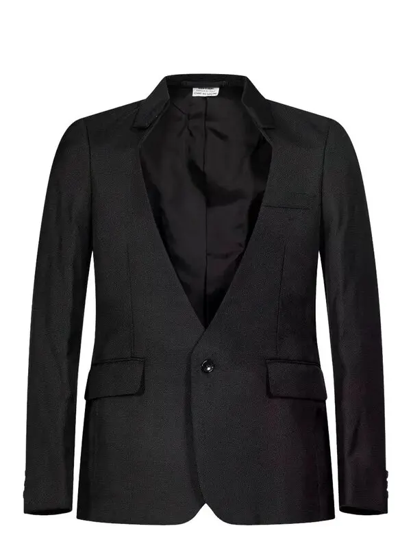 Comme Des Garçons Cut-out Single-breasted Blazer - Black