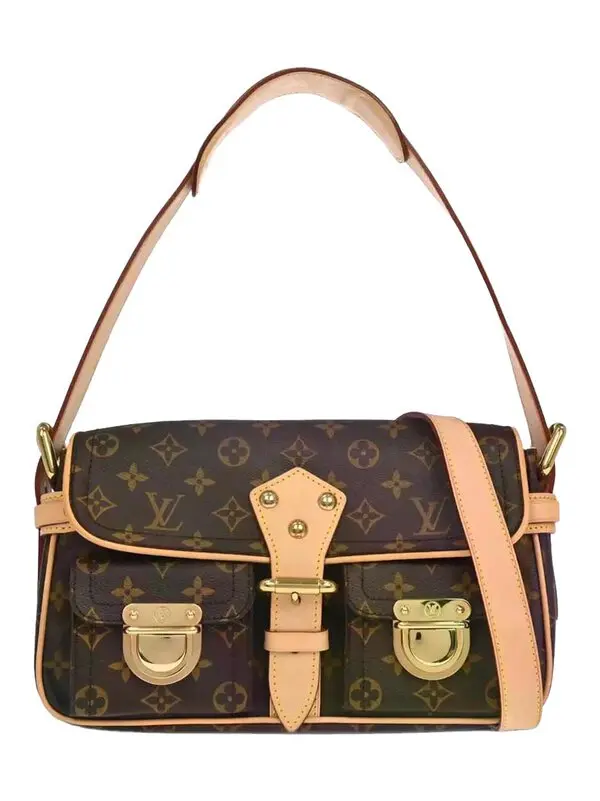 LOUIS VUITTON 2007 Hudson Pm Monogram Shoulder Bag - Brown
