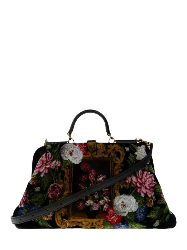 Dolce & Gabbana Grandma Floral-print Tote Bag - Black