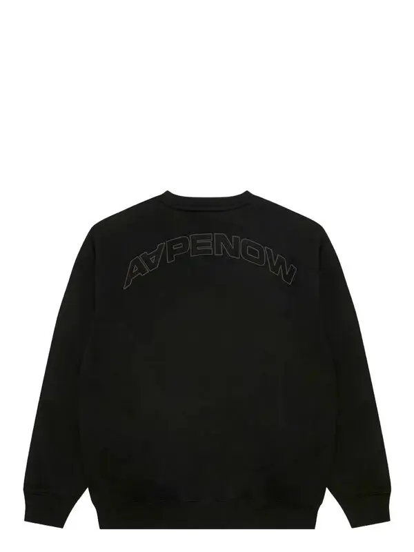 AAPE BY *A BATHING APE Logo-patch Sweater - Black