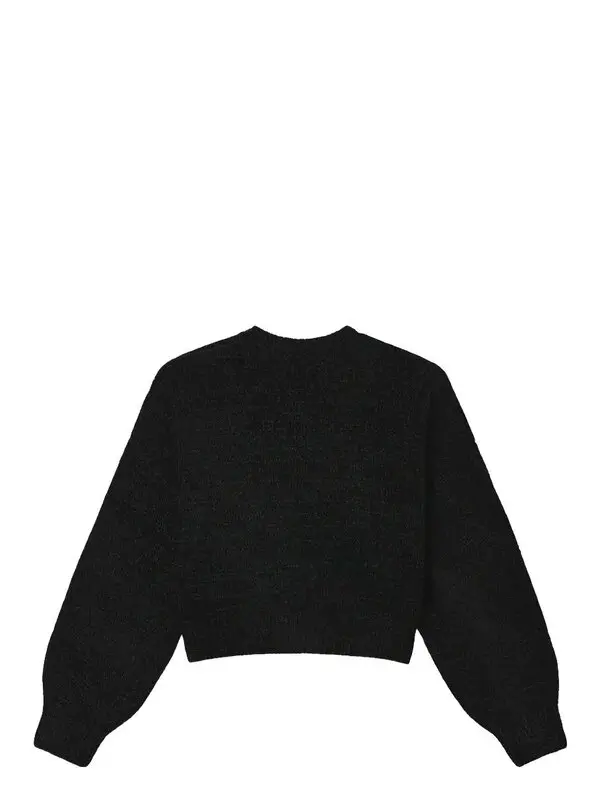 MUSIUM DIV. Button-detail Intarsia-knit Sweater - Black