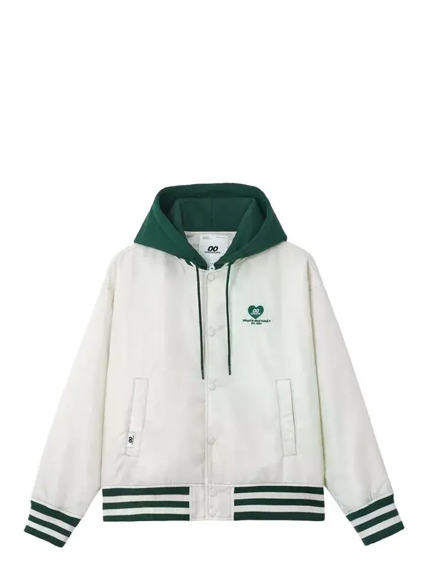 CHOCOOLATE Logo-patch Hooded Jacket - White