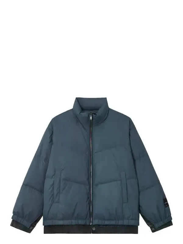 FIVE CM Quilted Panelled Puffer Jacket - Grey