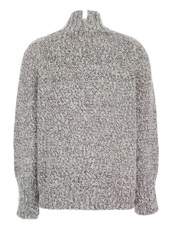 Antonelli Firenze Sequin-embellished High-neck Sweater - Neutrals