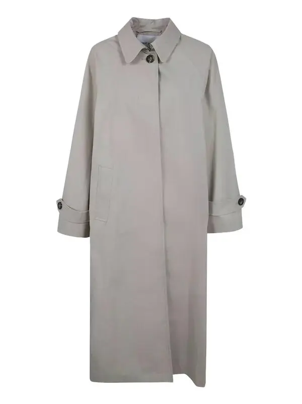 Mark Kenly Domino Tan Caro Back-slit Coat - Grey