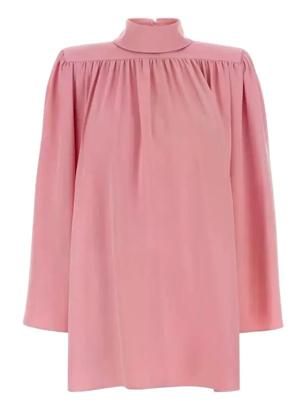 Valentino Garavani Cady Couture Pleated Top - Pink