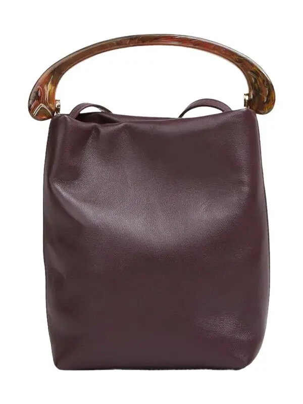 Dries Van Noten Top Handle Tote Bag - Burgundy