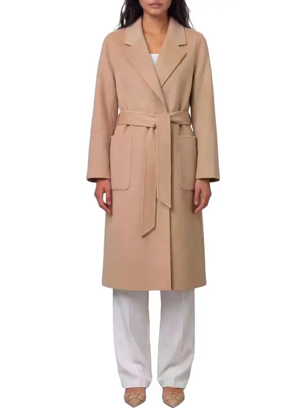 IVY OAK Iocelia Belted Wool Coat - Neutrals