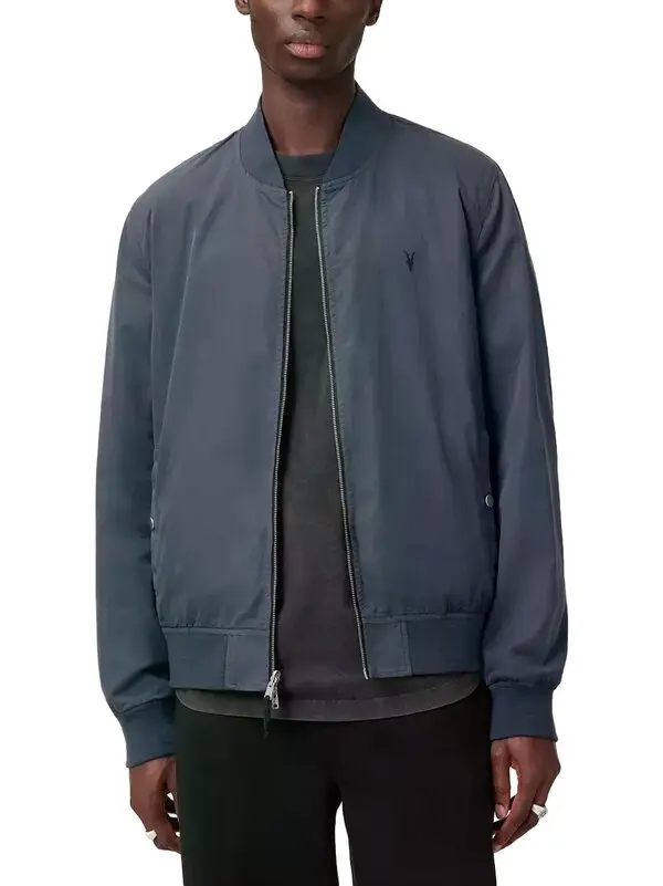 ALLSAINTS Logo-embroidered Bomber Jacket - Black