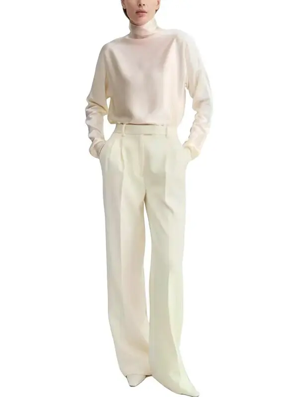 Almada Label Maddy High-neck Shirt - Neutrals