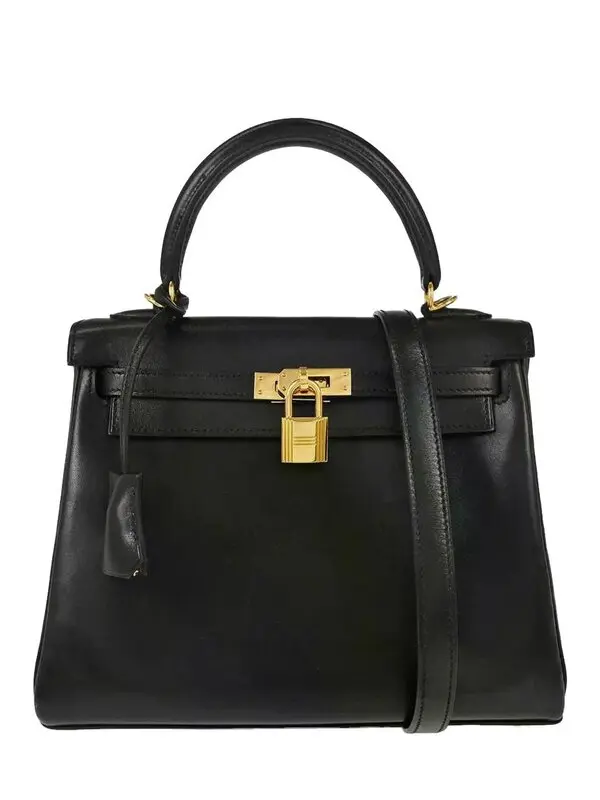 Hermès 2009 Kelly 25 Retourne Tote Bag - Black