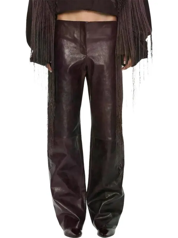 Christopher Esber Redux Leather Trousers - Brown