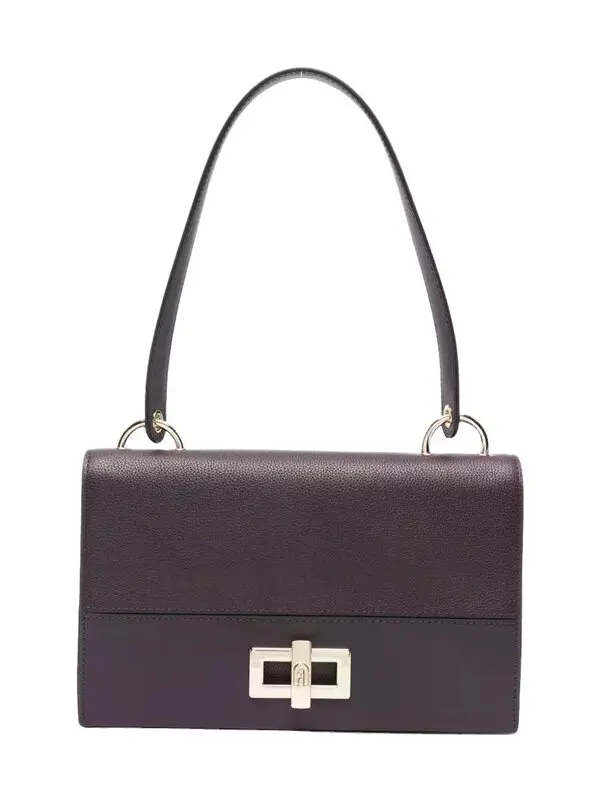 Furla Grainy Leather Cross Body Bag - Purple