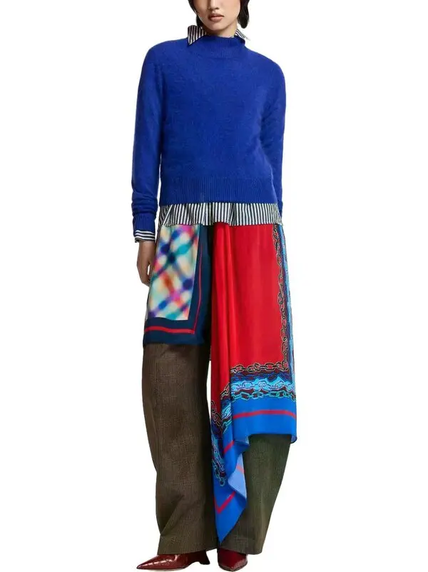 Essentiel Antwerp Karacas Ribbed-trim Sweater - Blue