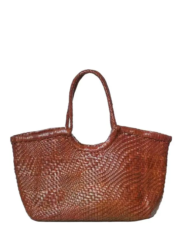 Dragon Diffusion Nantucket Optical Woven-leather Tote Bag - Brown