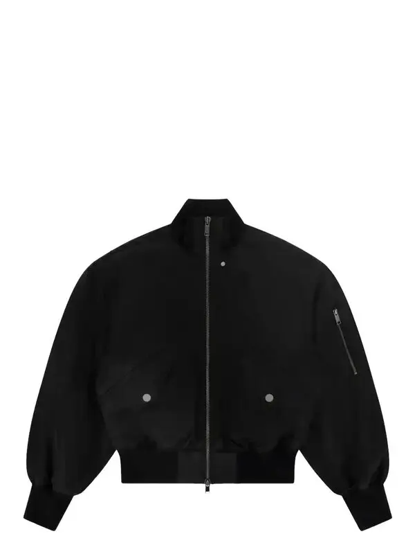 ENTIRE STUDIOS Zip-up Bomber Jacket - Black