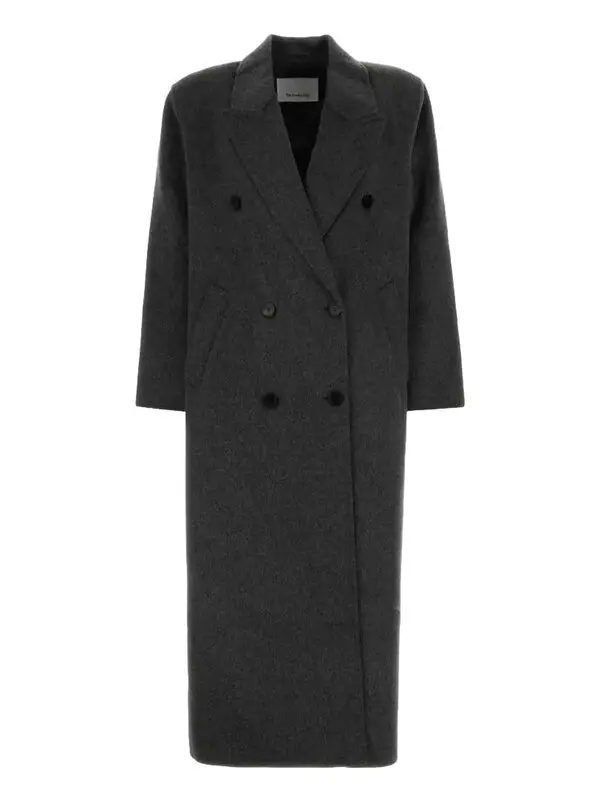 THE FRANKIE SHOP Nikola Double-breasted Coat - Grey