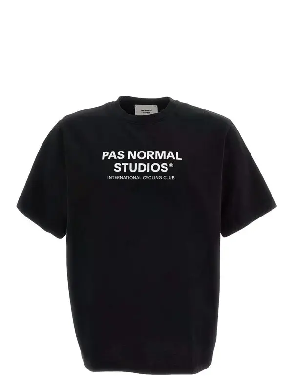 PAS NORMAL STUDIOS Off-race Logo-print T-shirt - Black