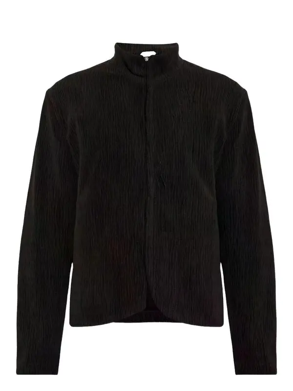 POST ARCHIVE FACTION Ribbed Stand-collar Jacket - Black