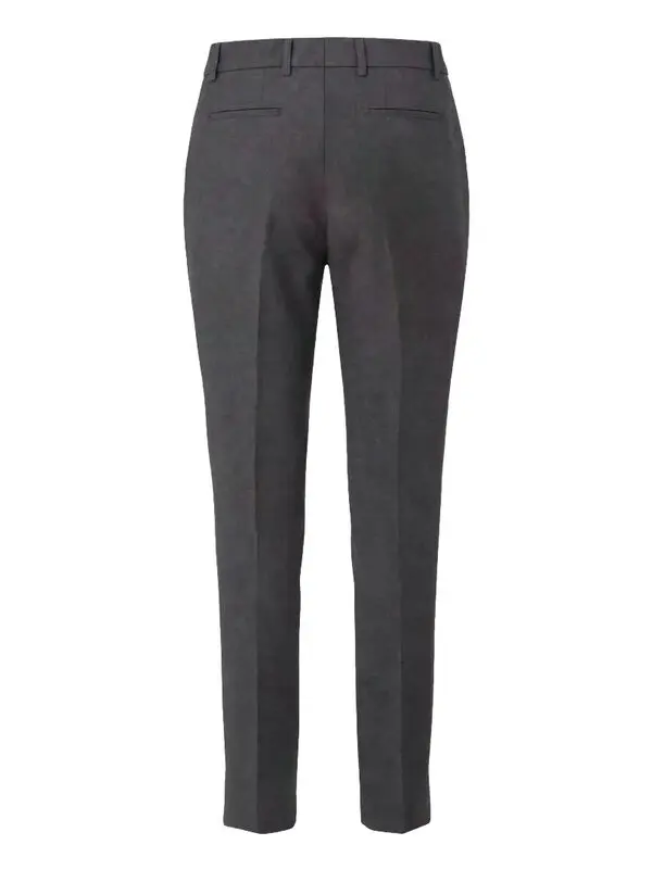 SLOWEAR Pressed-crease Tailored Trousers - Grey