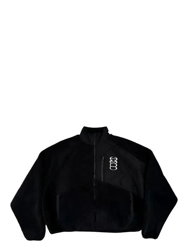 HMDD Polar Fleece Zip-up Jacket - Black