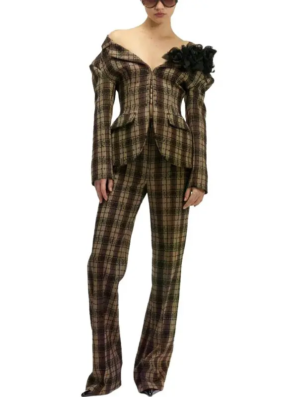 Giuseppe Di Morabito Check-pattern Jacket - Brown