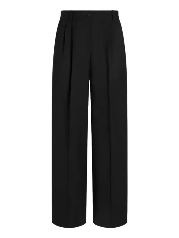 Dolce & Gabbana Wool Trousers - Black