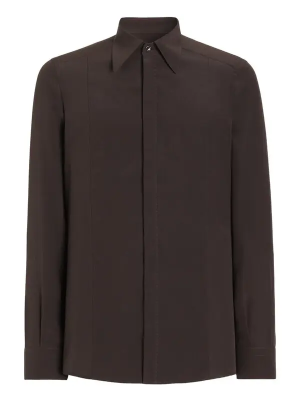 Dolce & Gabbana Dolce Gabbana Martini Long-sleeved Shirt - Brown