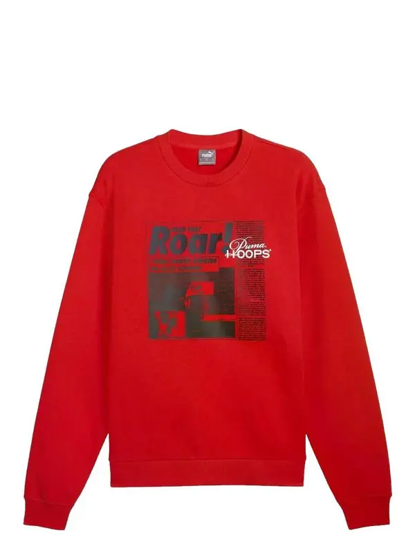 PUMA Hoops Graphic-print Sweater - Red