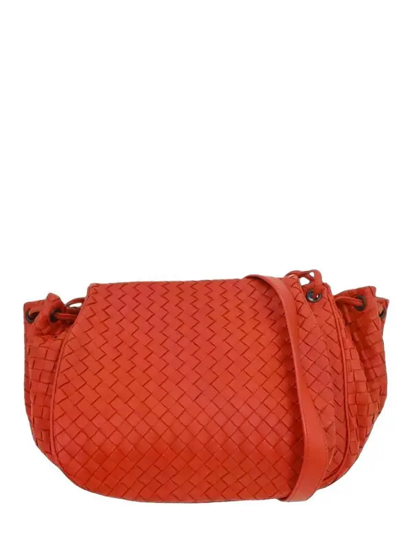 Bottega Veneta Intrecciato Cross Body Bag - Red