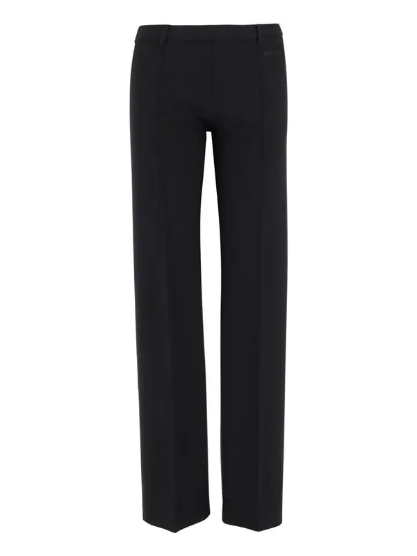 Balenciaga Logo Straight-leg Pants - Black